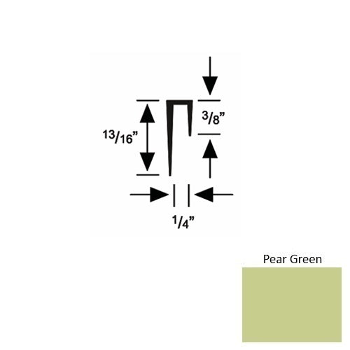 Roppe Solid 648 Pear Green Rubber Cove Cap Square | Lowest Price ...
