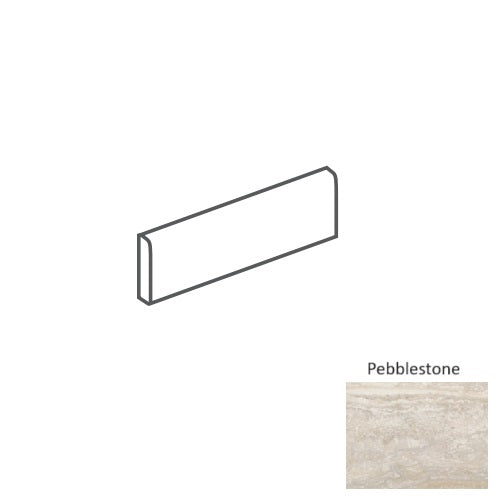 American Olean Reservorio RS28 Pebblestone Matte Porcelain Bullnose — Stone & Tile Shoppe, Inc.