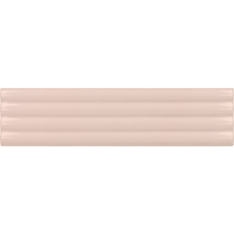 Mir Ridge Pink Deco Glossy Ceramic Tile | Lowest Price — Stone & Tile ...