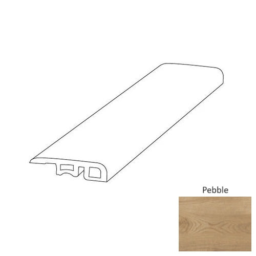 Tesoro Luxwood XL Pebble Aluminum Oxide Vinyl Endcap / Reducer — Stone ...