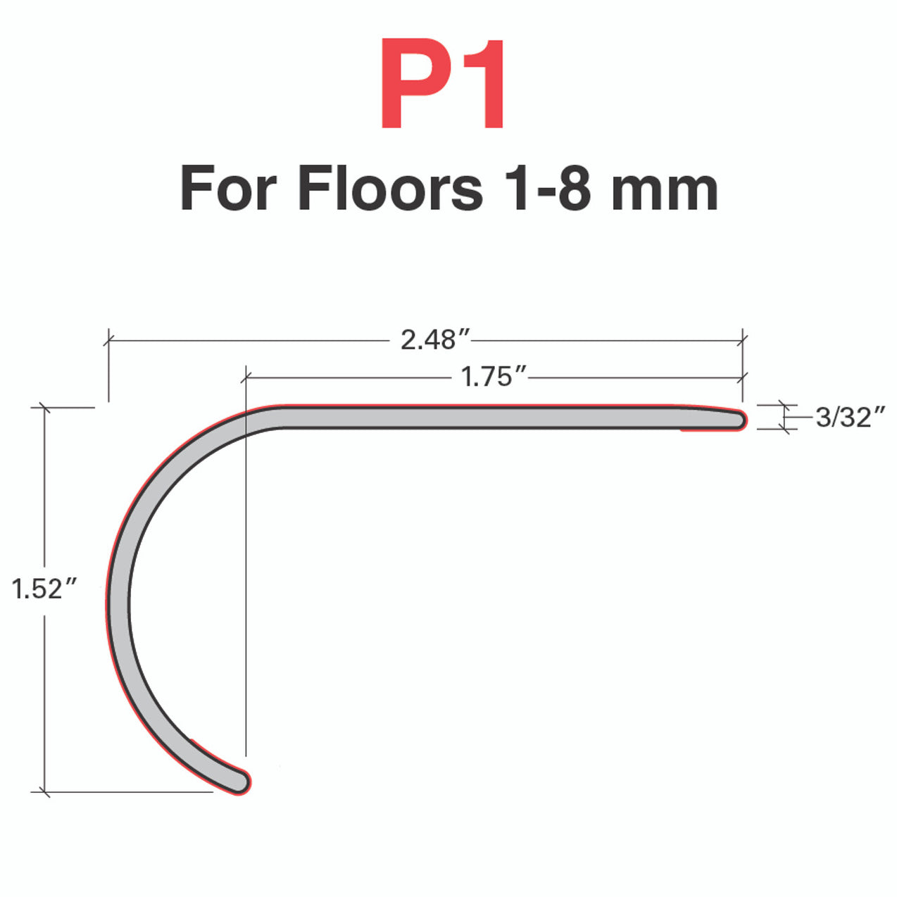 Versatrim Standard Color Brushed Oak Round Stair Nose — Stone & Tile ...