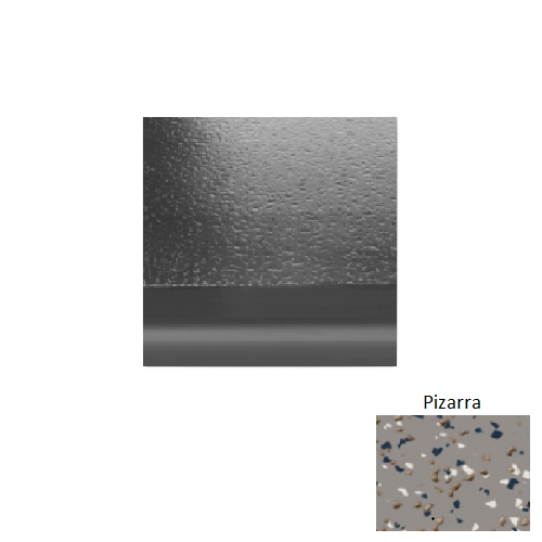 Roppe Renew Fiesta R336 Pizarra Hammered Rubber Stair Tread — Stone ...