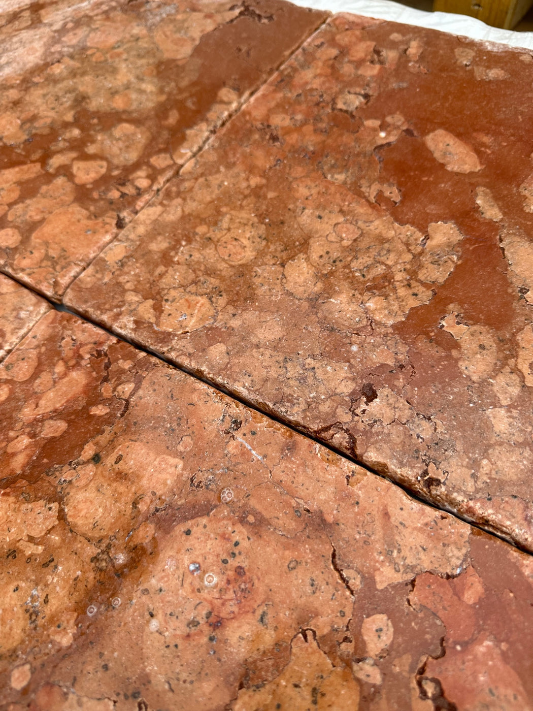 Rosso Verona Tumbled Marble Tile | Lowest Price — Stone & Tile Shoppe, Inc.