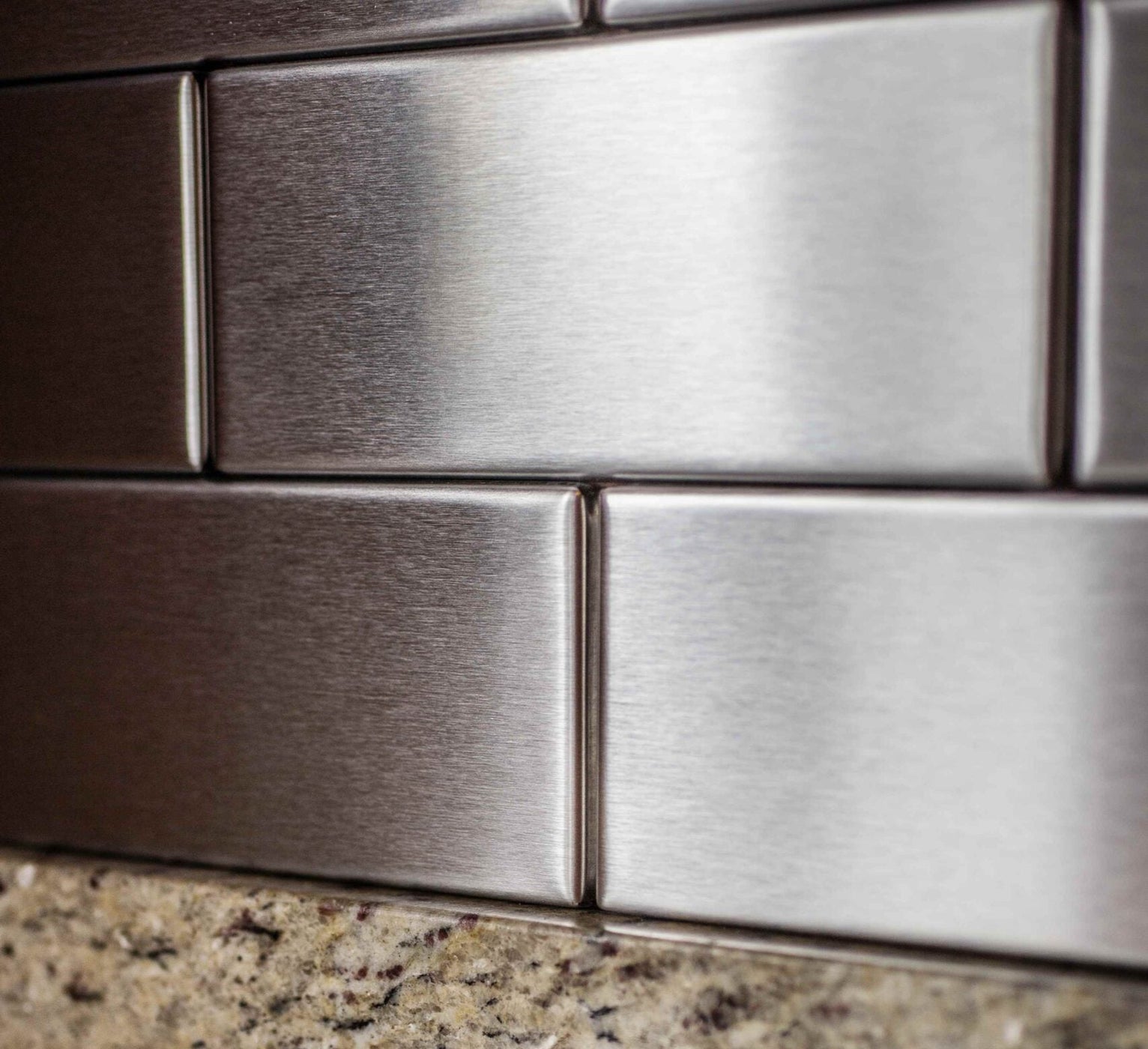 Stainless Steel Tile Fiberock Backer Subway Tile — Stone & Tile Shoppe ...