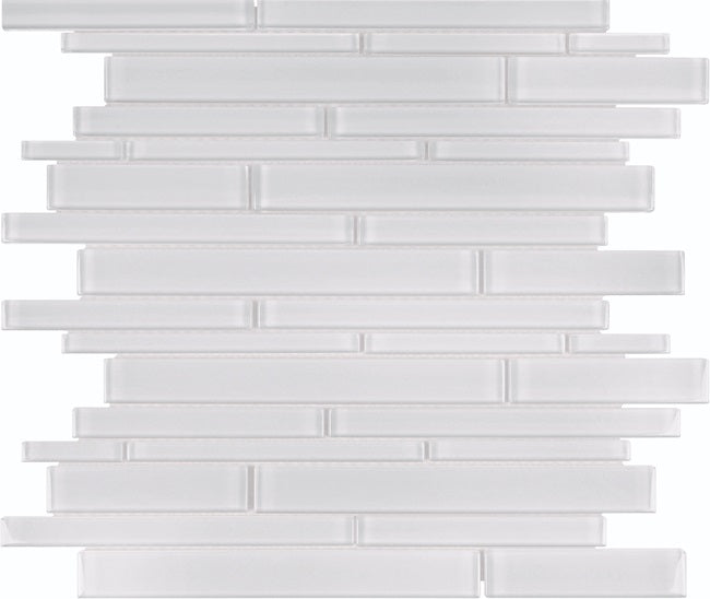 Full Sheet Sample - Aquatica Element Skylight Random Linear Glass Mosa ...