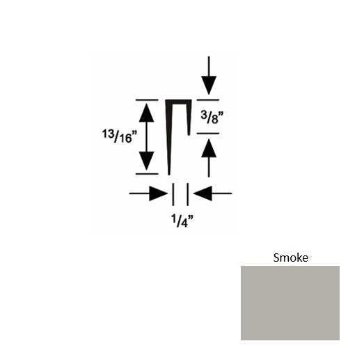 Roppe Solid 174 Smoke Rubber Cove Cap Square | Lowest Price — Stone ...