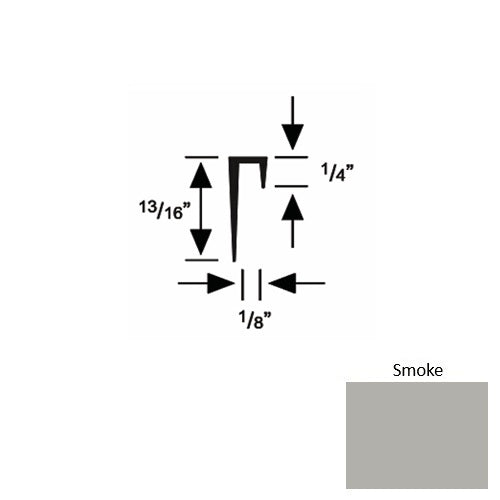 Roppe Solid 174 Smoke Rubber Cove Cap Square | Lowest Price — Stone ...