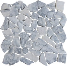 Tesoro Aquatica Ocean Stones Coin Swirl Grey Deco Natural Stone Mosaic ...
