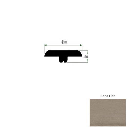 Metroflor Genesis Authentics Bona Fide Matte Vinyl T Molding — Stone ...