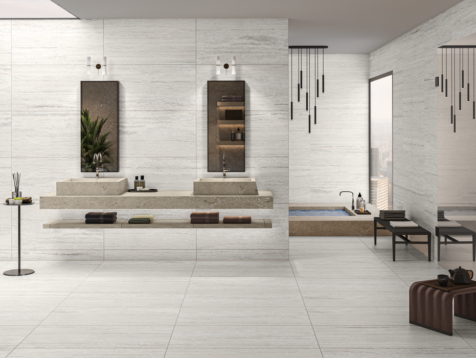 Elite Tiles Travertino White Matte Porcelain Tile| Lowest Price — Stone ...