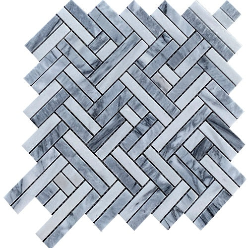 Emser Talento Gris Polished Marble Mosaic | Lowest Price — Stone & Tile ...