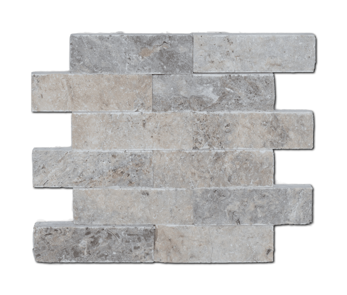 Titanium Honed Travertine Mosaic | Lowest Price — Stone & Tile Shoppe, Inc.