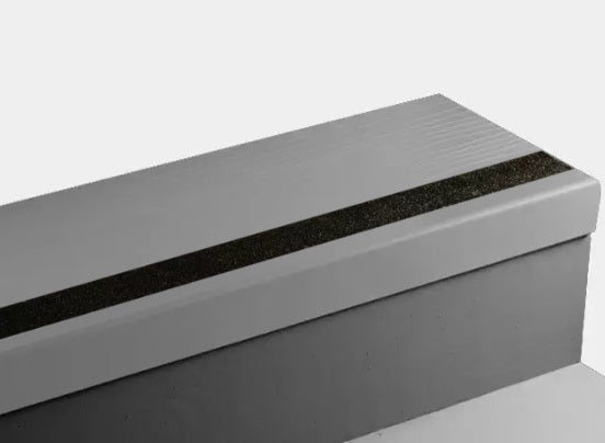 Tarkett Johnsonite 23 Vapor Grey Angle Fit Stair Tread without Riser ...