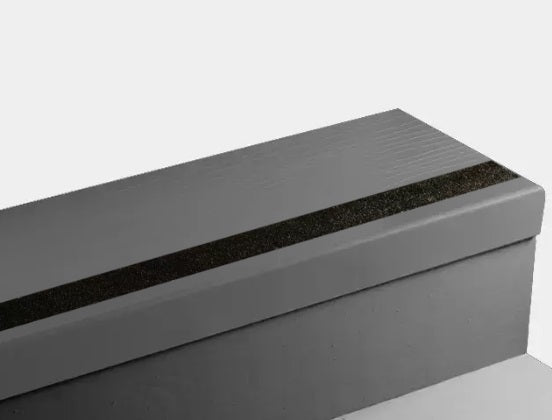 Tarkett Johnsonite 48 Grey Angle Fit Stair Tread without Riser — Stone ...