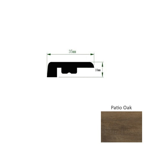 Metroflor Inception Reserve Patio Oak Matte Vinyl End Cap — Stone ...