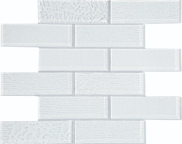 Tesoro Terra Bella White Glossy Glass Mosaic | Lowest Price — Stone ...