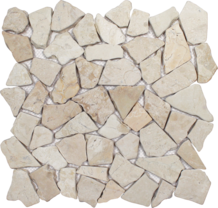 Tesoro Aquatica Ocean Stones Fit White Deco Matte Natural Stone Mosaic ...
