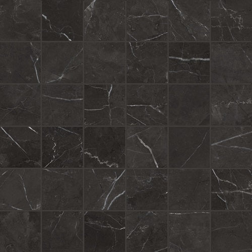 Specialty Tile Products Adonis Nero Venato Honed Porcelain Mosaic ...