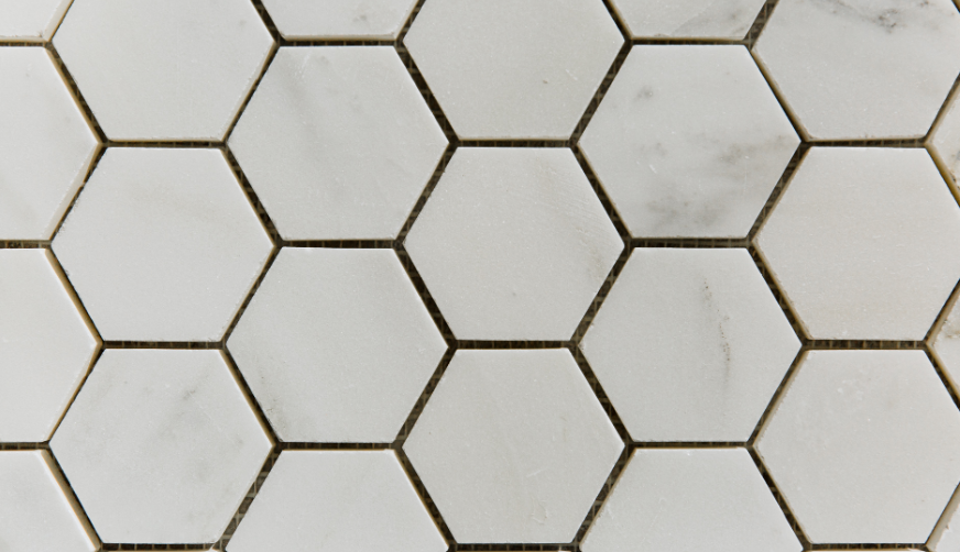 Alabama White Marble Mosaic - 2" Hexagon Honed — Stone & Tile Shoppe, Inc.