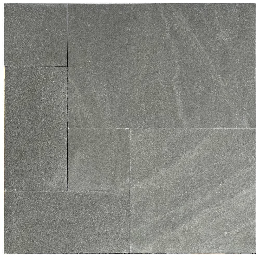 Aqua Dolce Flamed Sandstone French Paver Versailles Pattern — Stone ...