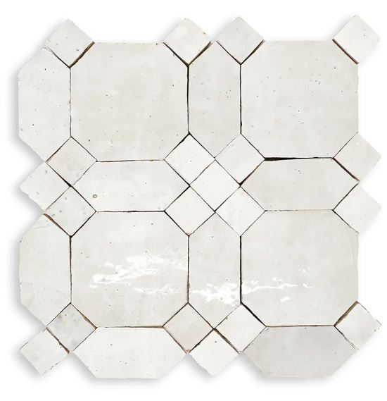 Style Access Zellige Classique Art in Atlas White Terracotta Mosaic ...