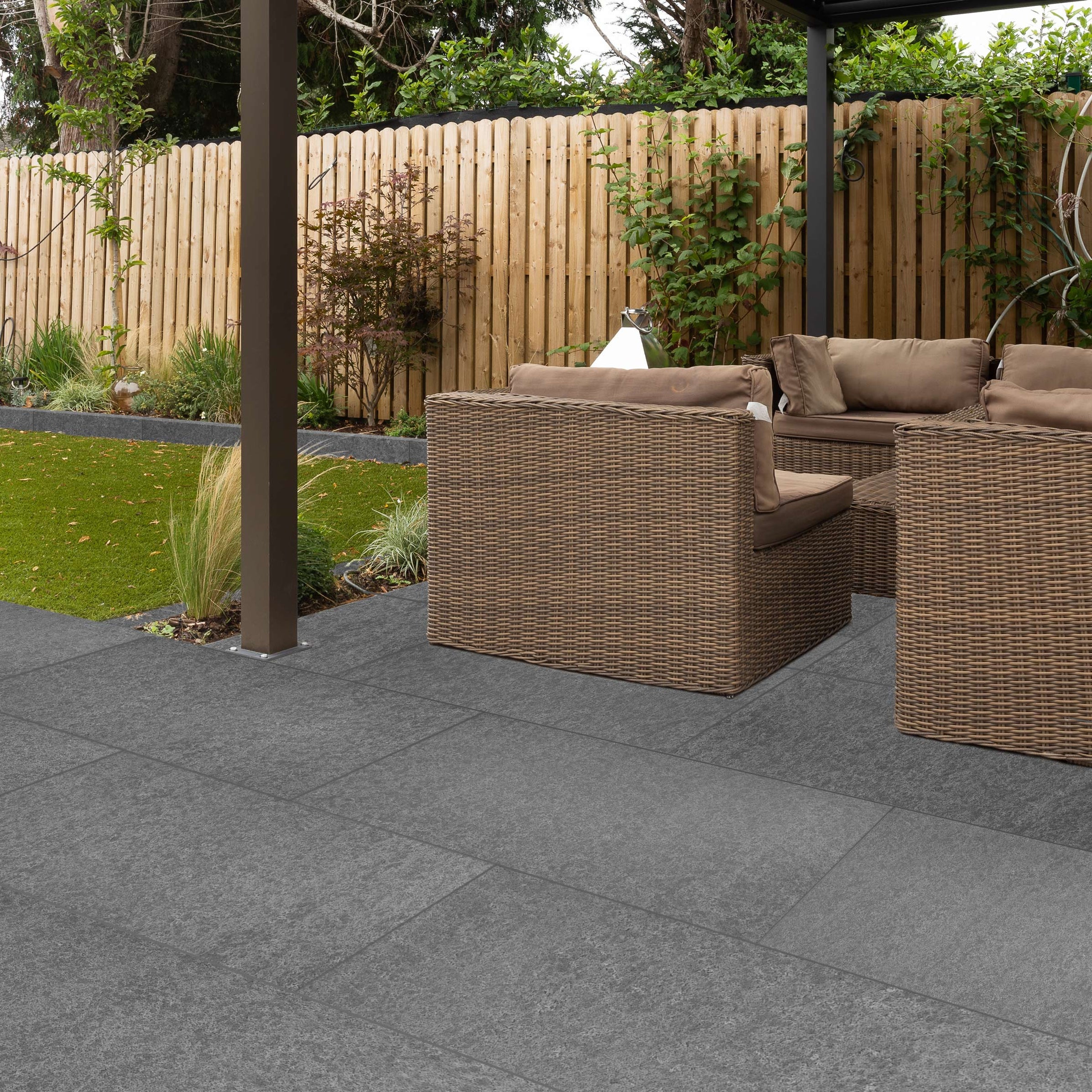 Basalt Gray Basalt Paver - Flamed & Brushed | Lowest Price — Stone ...