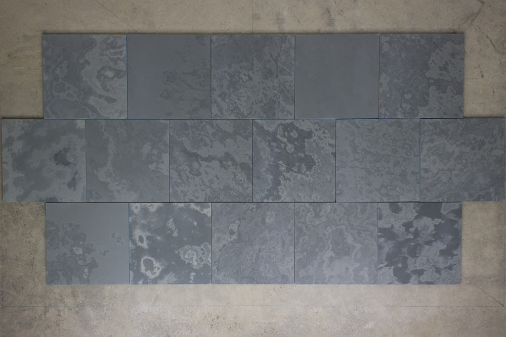 Full Tile Sample - Brazil Gray Slate Tile - 16" x 16" x 3/8" Honed ...