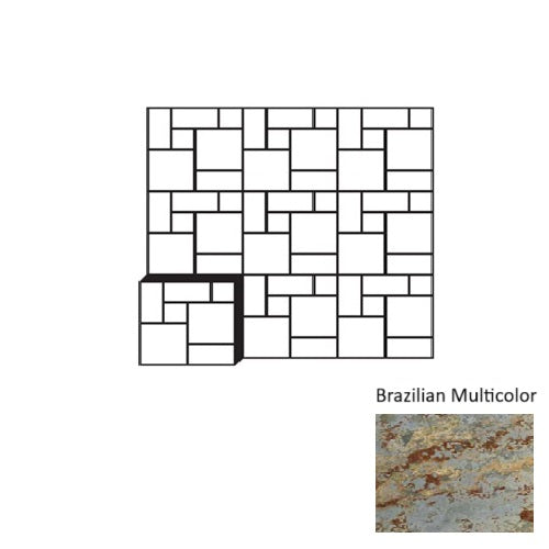 Brazilian Multicolor Tumbled Slate Olomouc Pattern — Stone & Tile ...