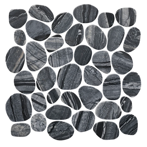 Island Stone Pebble Tempest Honed Marble Mosaic | Lowest Price — Stone ...
