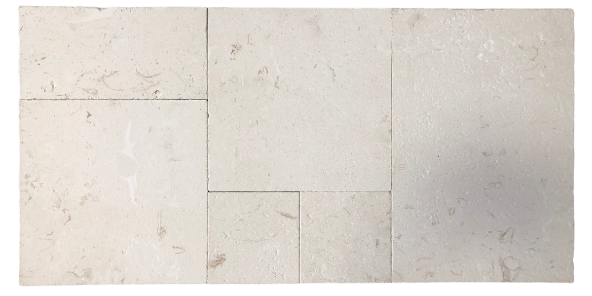 Cardinal Beige Tumbled Limestone Paver Versailles Pattern — Stone ...