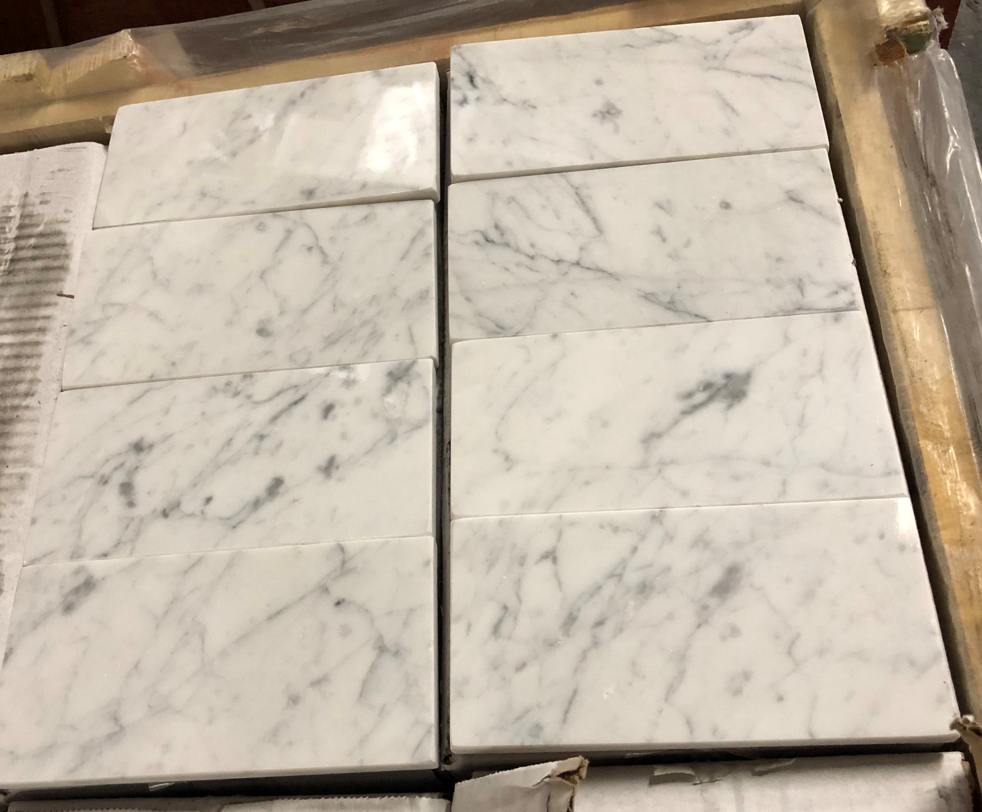 White Carrara Honed Marble Tile | Lowest Price — Stone & Tile Shoppe, Inc.