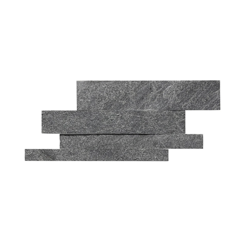 Island Stone V Parallels Silver Quartzite Split Face Quartzite Tile — Stone & Tile Shoppe, Inc.