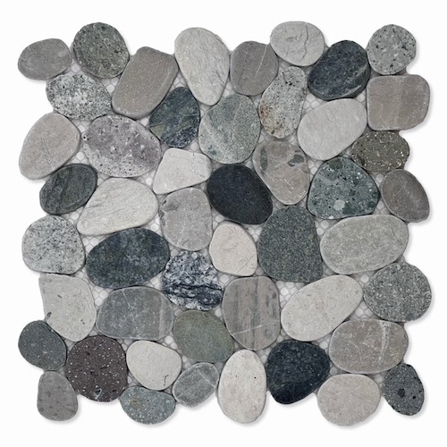 Island Stone Pebble Juniper Honed Mosaic | Lowest Price — Stone & Tile ...