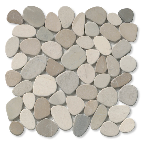 Island Stone Pebble Sepia Honed Mosaic | Lowest Price — Stone & Tile ...