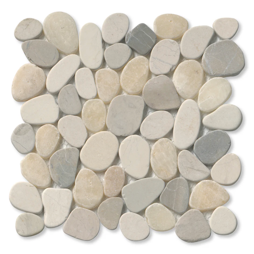 Island Stone Pebble Sea Salt Honed Mosaic | Lowest Price — Stone & Tile ...