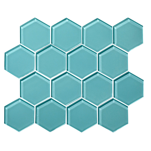 Island Stone Glass Essentials Azure Glossy & Matte Glass Mosaic — Stone ...