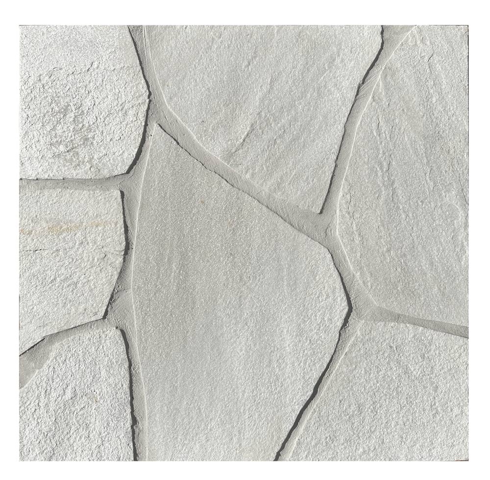 Glacier White Natural Cleft Face & Back Quartzite Flagstone — Stone ...