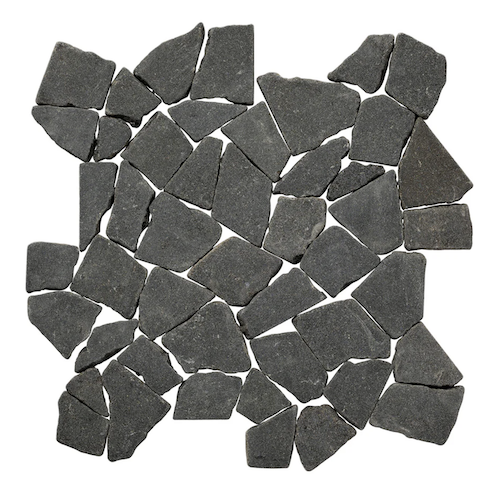 Island Stone Random Black Basalt Tumbled Marble Mosaic | Lowest Price ...