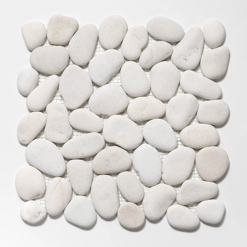 Island Stone Pebble Antique Timor White Natural Mosaic — Stone & Tile ...