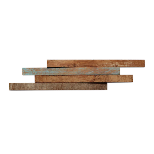 Island Stone Reclamied Teak Natural / Painted Distressed Wood Tile ...
