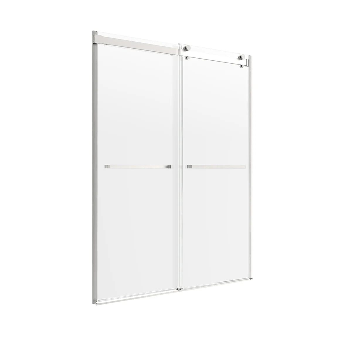 Craft + Main Lagoon Sliding Semi Frameless Shower Door - 48" x 76" with ...