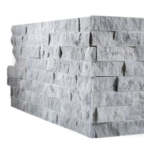 Island Stone Stone Essentials Moonlit Marble Ledgestone Corner — Stone ...