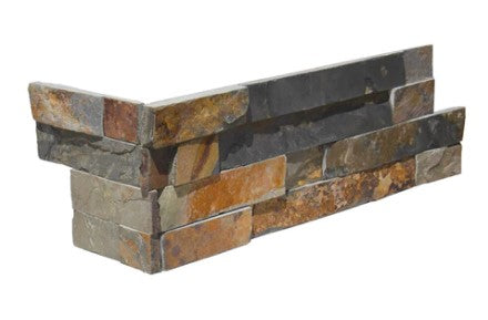 Multicolor Split Face Slate Ledgestone Corner | Lowest Price — Stone ...