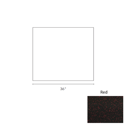 Roppe Recoil 186 Red Urethane Rubber Fitness Flooring Square Edge Tile ...