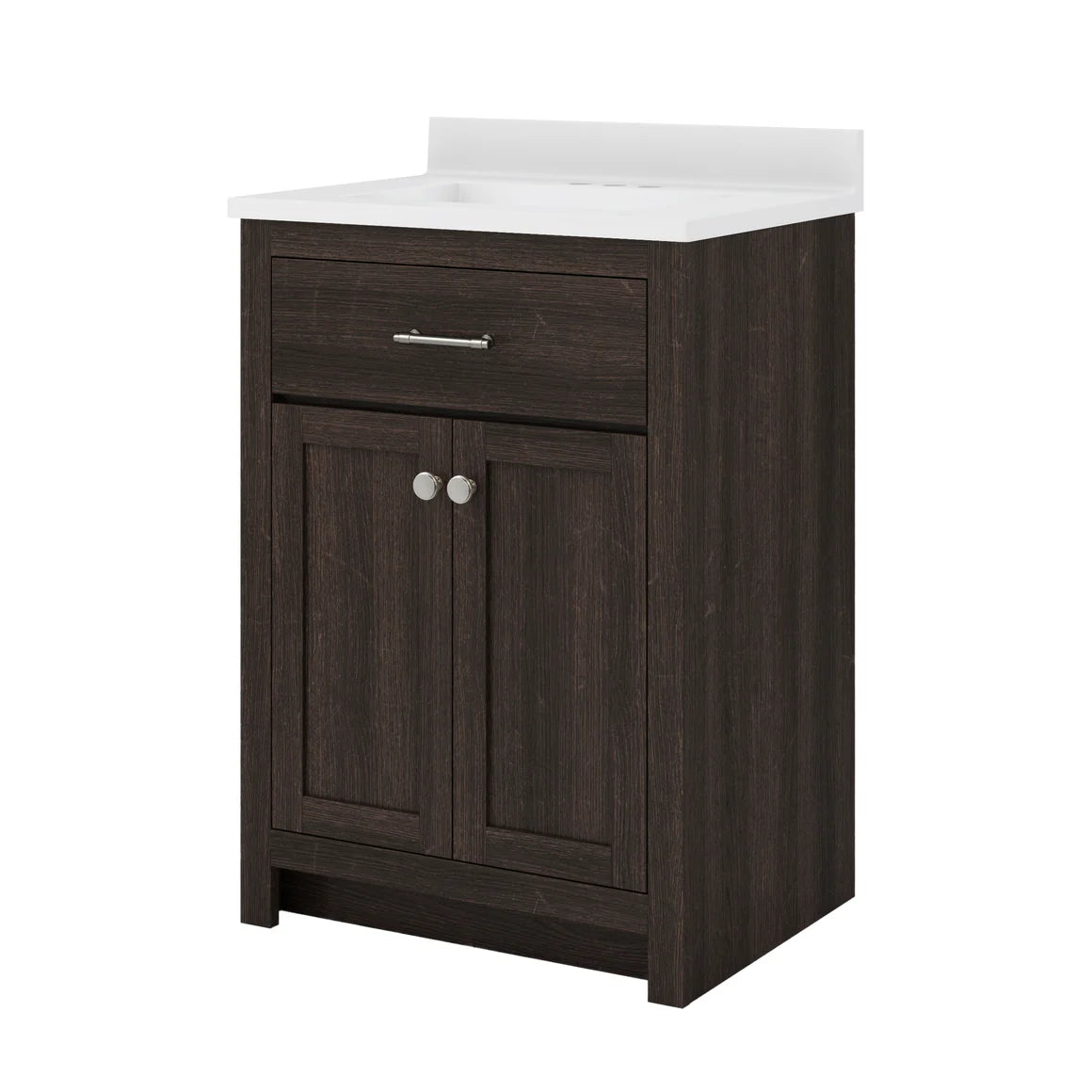 Craft + Main Reese Mocha Freestanding Single Sink Bathroom Vanity with ...