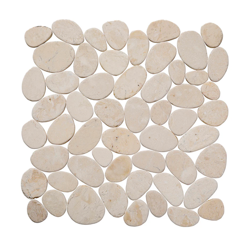 Island Stone Pebble Beige Marble Tumbled Marble Mosaic | Lowest Price ...