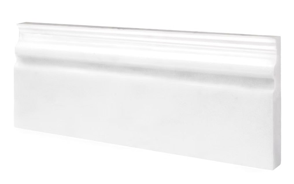 Thassos White Marble Baseboard - 5" x 12" Polished | Lowest Price ...