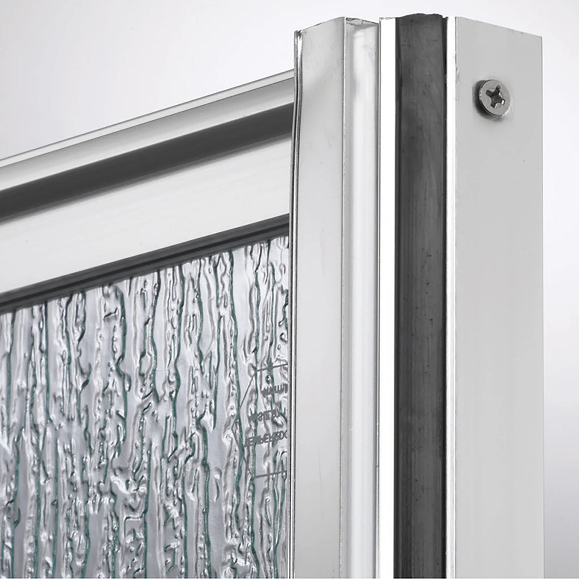 Craft + Main Tides Pivot Framed Shower Door - 33" x 65" with Obscure ...