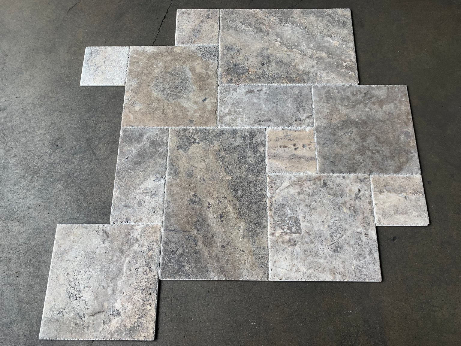 Daltile BE15 Napa Textured Travertine Versailles Pattern — Stone & Tile ...