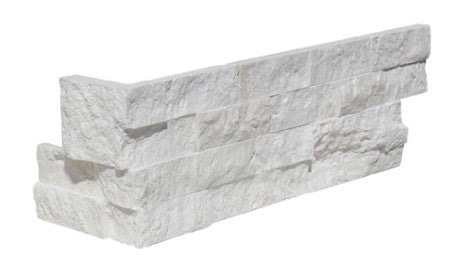 Tuscan White Split Face Limestone Ledgestone Corner | Lowest Price ...